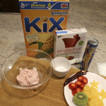 Food Art: Fruit Tree with Kix Garland · Kix Cereal