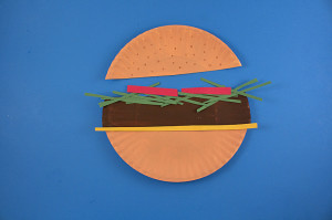 Paper Plate Hamburger · Kix Cereal