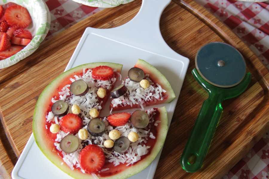 Food Art: Watermelon Pizza · Kix Cereal